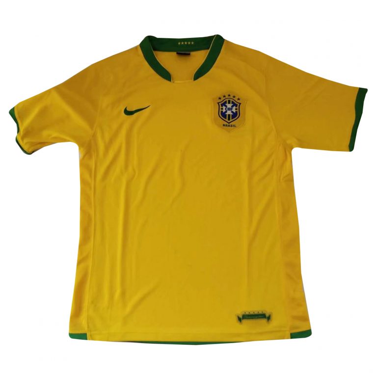 Retro 2006 Brazil Home Soccer Jersey - Team Soccer Jerseys