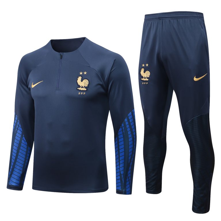 2022-2023 France Training Suit Dark Blue - Team Soccer Jerseys