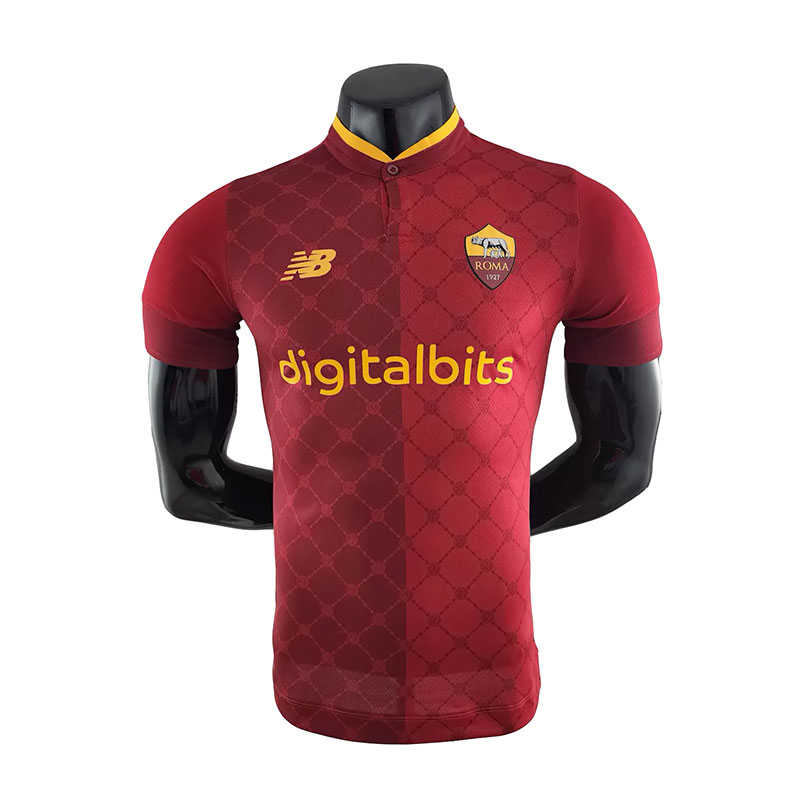 2022-2023 Roma Home Player Version Soccer Jersey - Team Soccer Jerseys