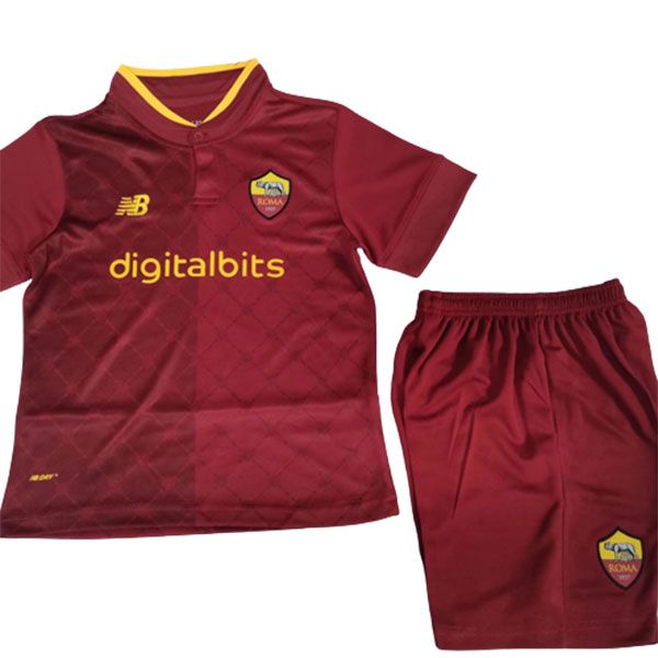 Kids 2022-2023 Roma Home Soccer Kit - Team Soccer Jerseys