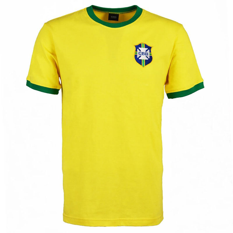 Retro 1970 Brazil Home Soccer Jersey - Team Soccer Jerseys