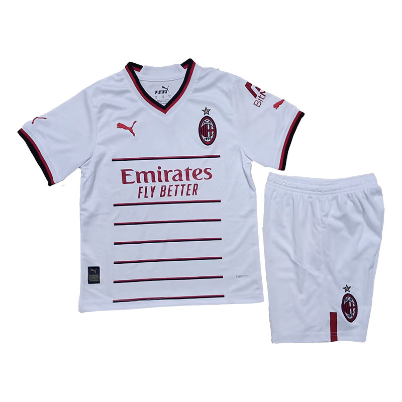 Kids 2022-2023 AC Milan Away Soccer Kit - Team Soccer Jerseys