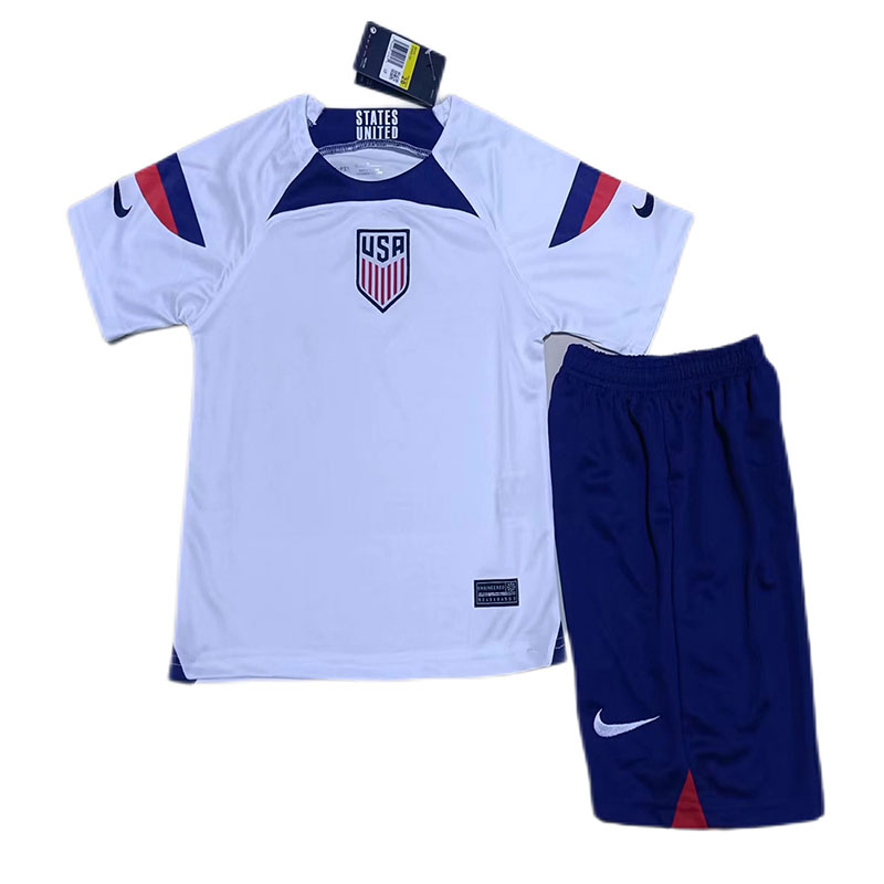 Kids 2022 USA Home Soccer Kit - Team Soccer Jerseys