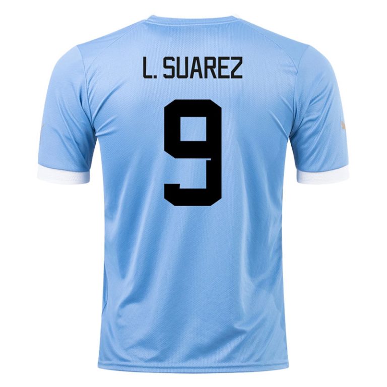 2022 Uruguay L. SUAREZ #9 Home Soccer Jersey - Team Soccer Jerseys
