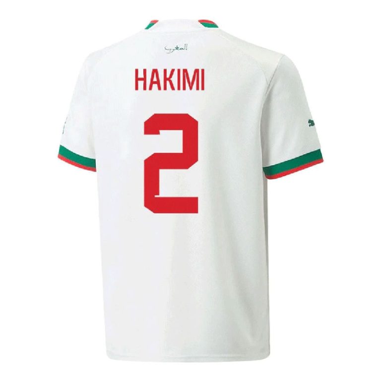 2022 Morocco HAKIMI #2 Away Soccer Jersey - Team Soccer Jerseys