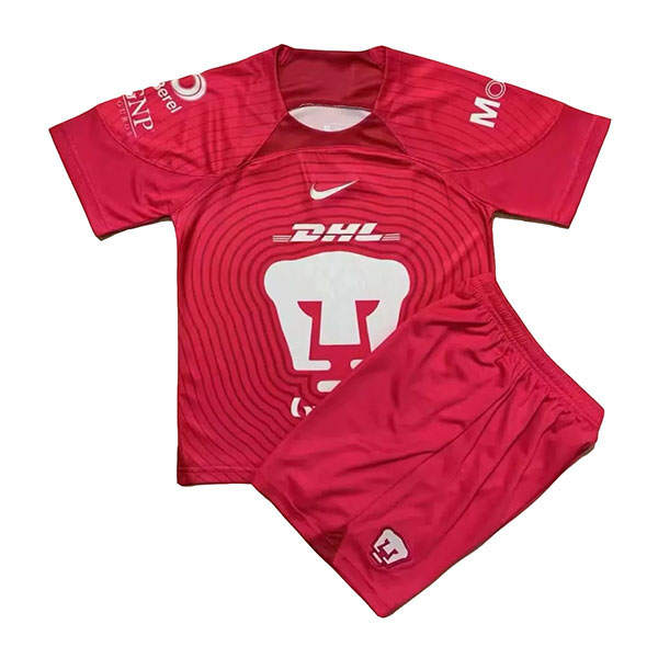 Kids 2022-2023 Pumas UNAM Goalkeeper Red Soccer Kit - Team Soccer Jerseys