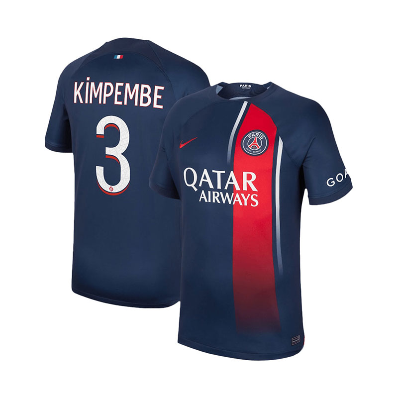 2023-2024 PSG KIMPEMBE #3 Home Soccer Jersey - Team Soccer Jerseys