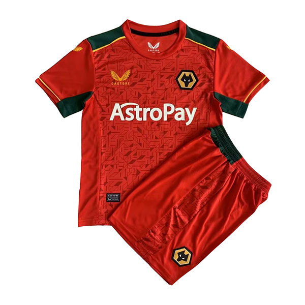 Kids 2023-2024 Wolverhampton Wanderers Away Soccer Kit - Team Soccer ...