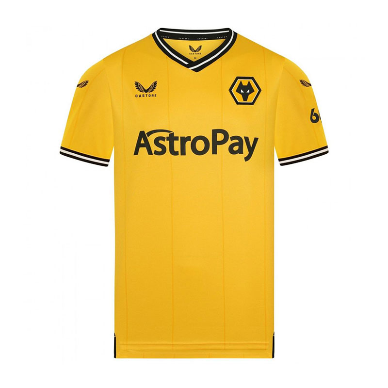 2023-2024 Wolverhampton Wanderers Home Soccer Jersey - Team Soccer Jerseys