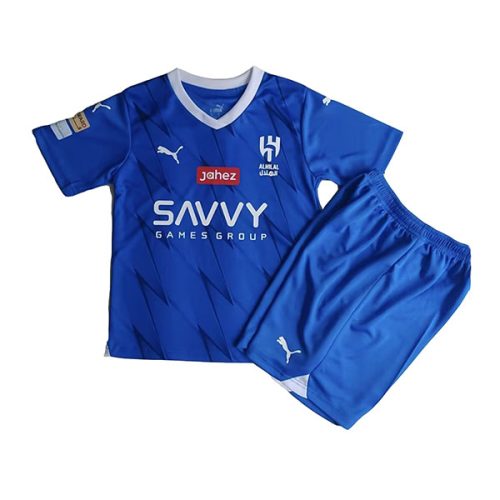 Kids 2023-2024 Al Hilal Home Soccer Kit - Team Soccer Jerseys