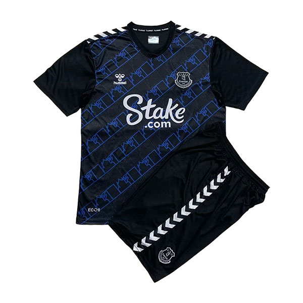 Kids 2023-2024 Everton Goalkeeper Blue Soccer Kit - Team Soccer Jerseys
