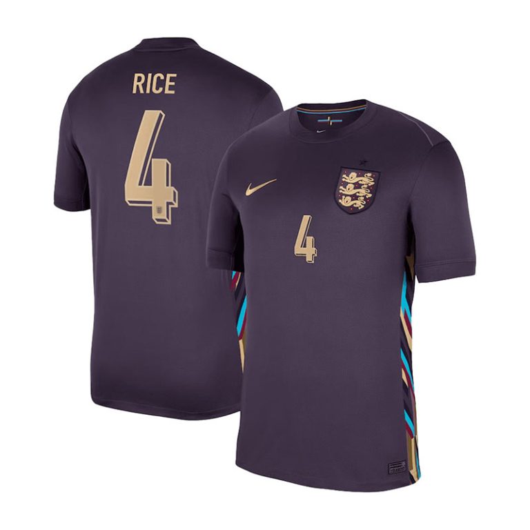 2024 England RICE #4 Euro Away Soccer Jersey - Team Soccer Jerseys