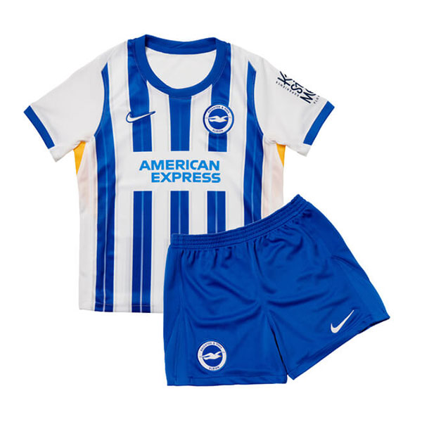 Kids 2024-2025 Brighton & Hove Albion Home Soccer Kit - Team Soccer Jerseys